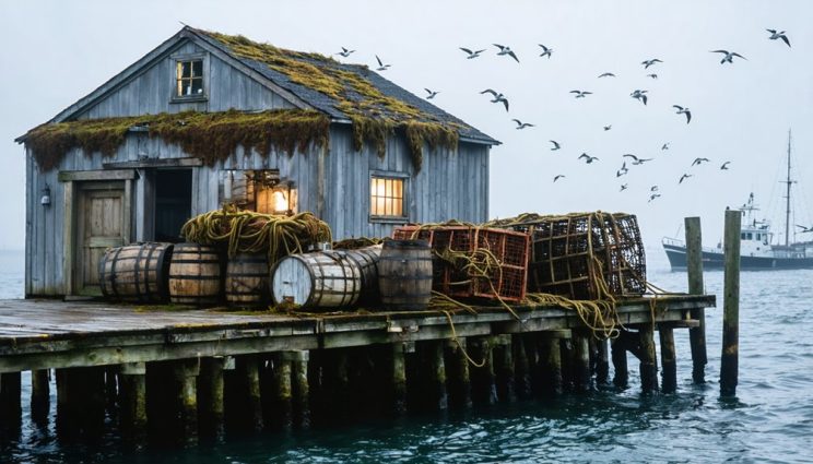 Exploring Coastal Fishing Village Remnants In United States