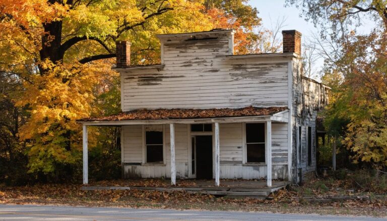 Ghost Towns With Fall Foliage In South Carolina
