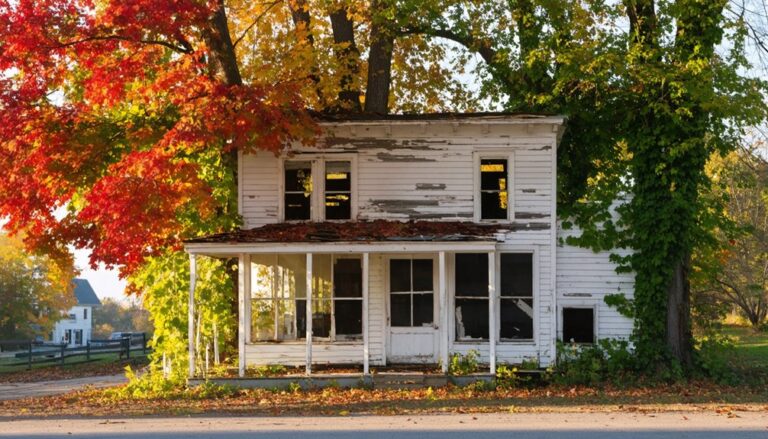 Ghost Towns With Fall Foliage In Ohio - United States Ghost Towns